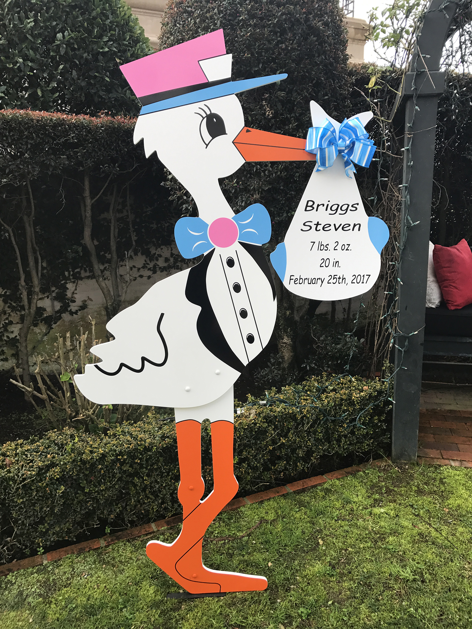 Stork Lawn Sign – Orange County Storks