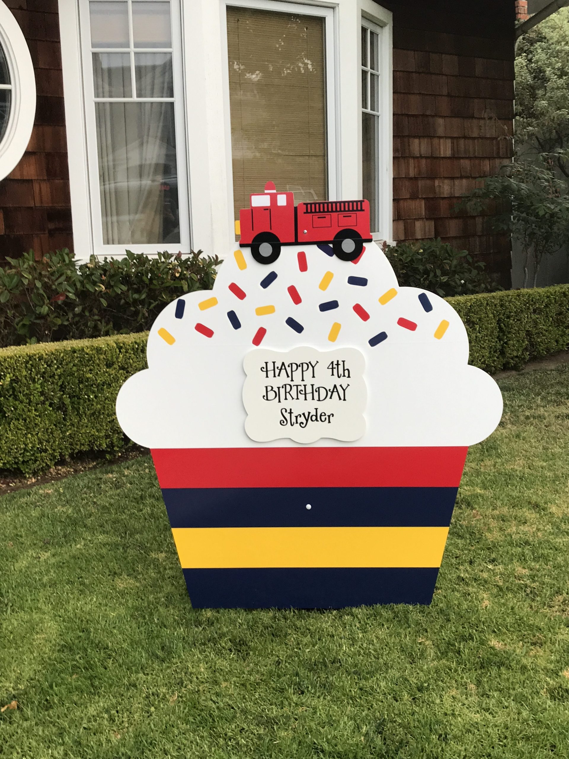 birthday yard signs – Newport Beach, CA – Orange County Storks